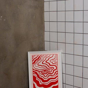 Affirmation Poster, 70s Poster, Red Wall Art, Trendy Wall Art, Hippie ...