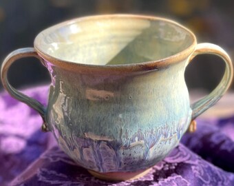 Two Handled Coffee Mug - Etsy