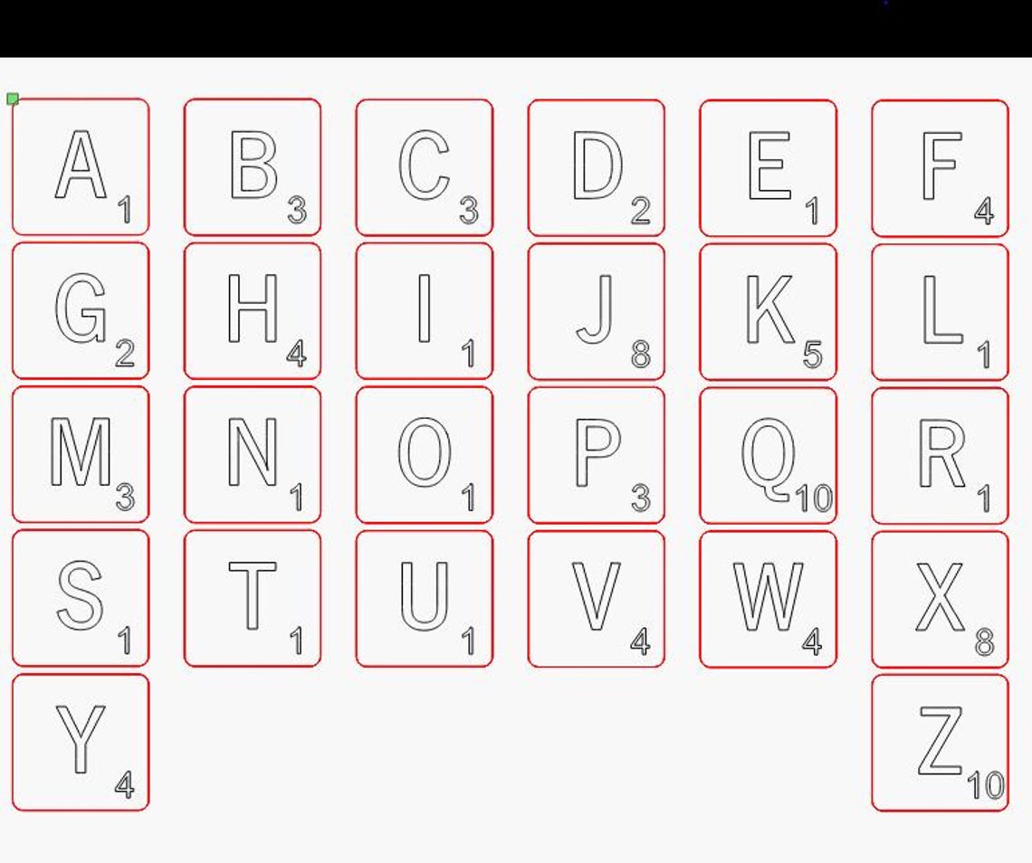 Scrabble Tile Letters SVG | DXF | AI – Digital Download for Cricut and ...