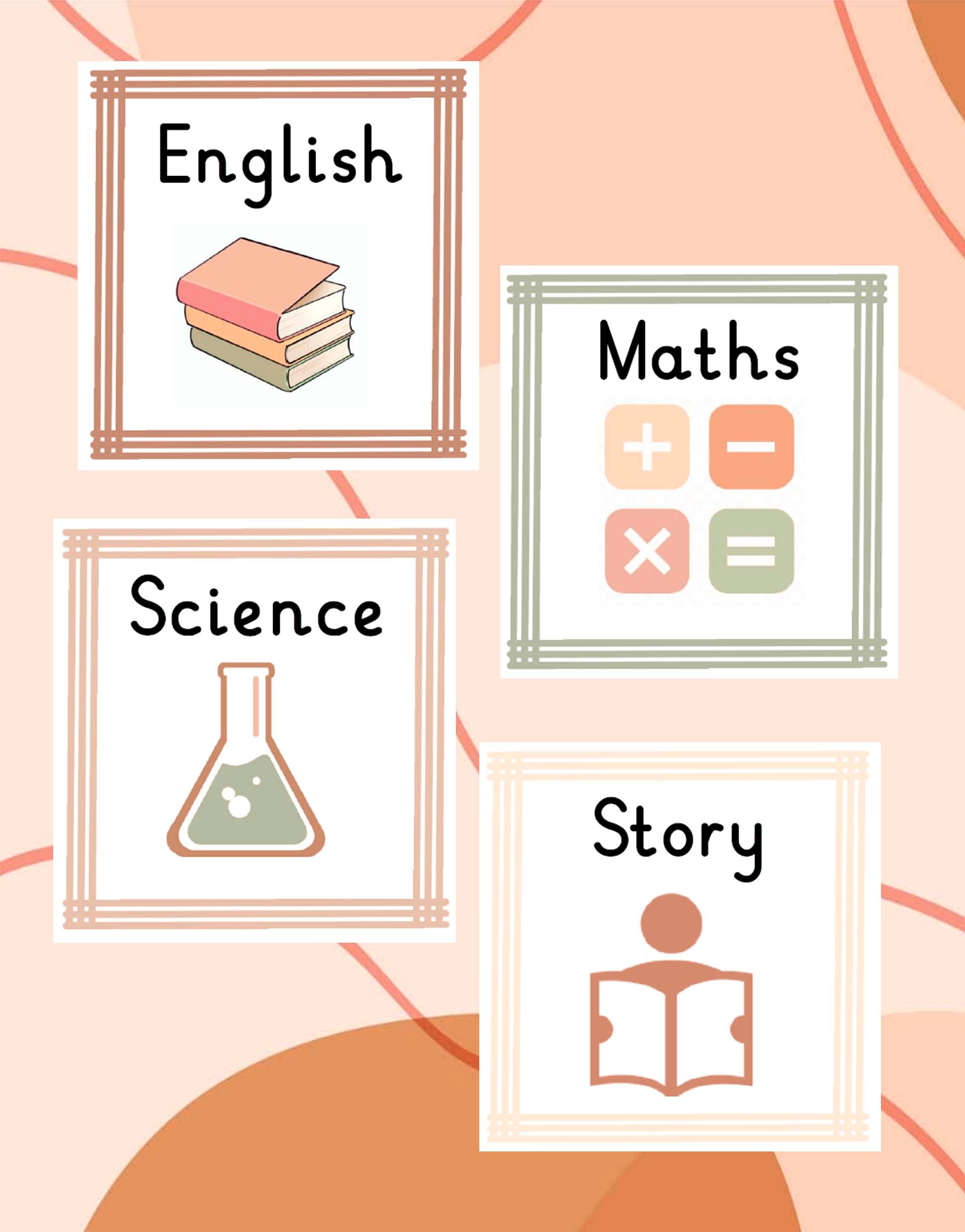 EDITABLE Classroom Visual Timetable Class Schedule Cards Aesthetic ...