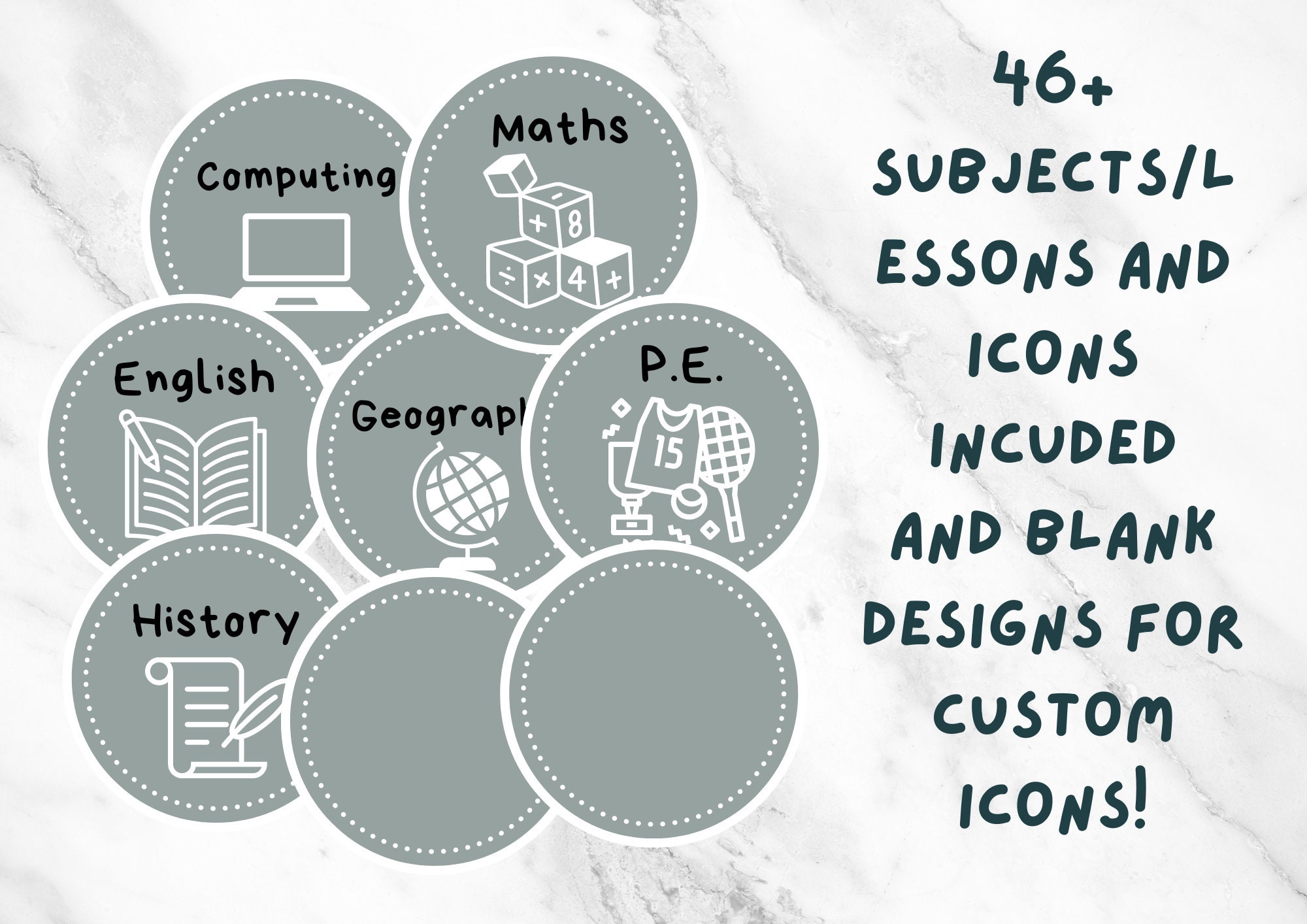 EDITABLE Grey Visual Timetable Class Schedule Cards SEN Friendlysimple ...