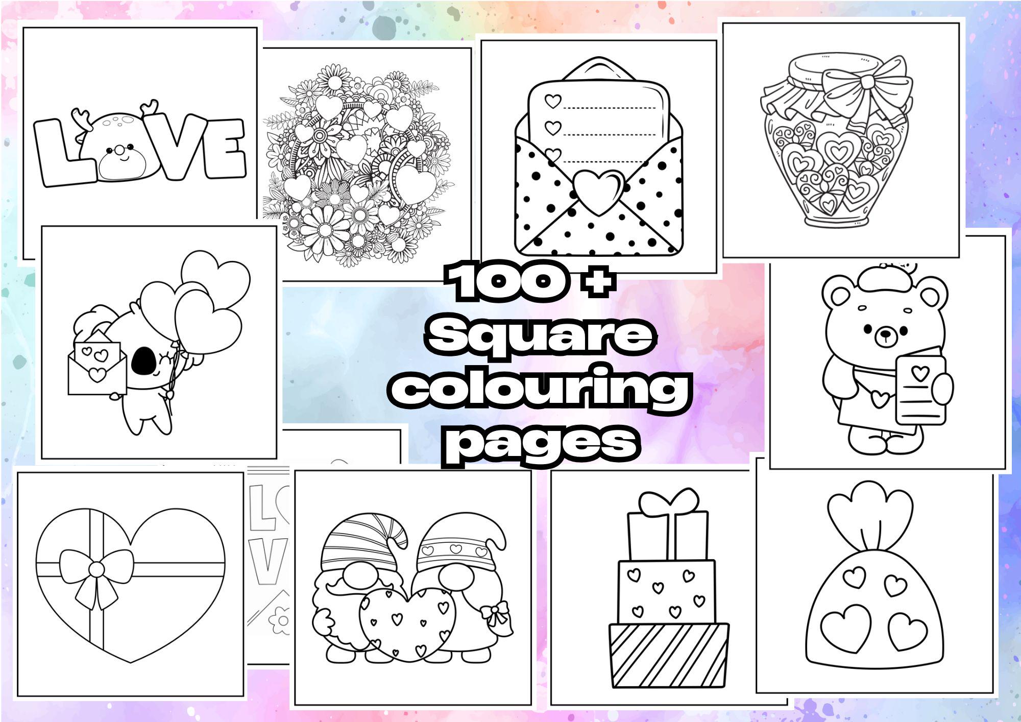 100+ Hidden Hearts Coloring Pages Pack | Heart-themed Printable ...