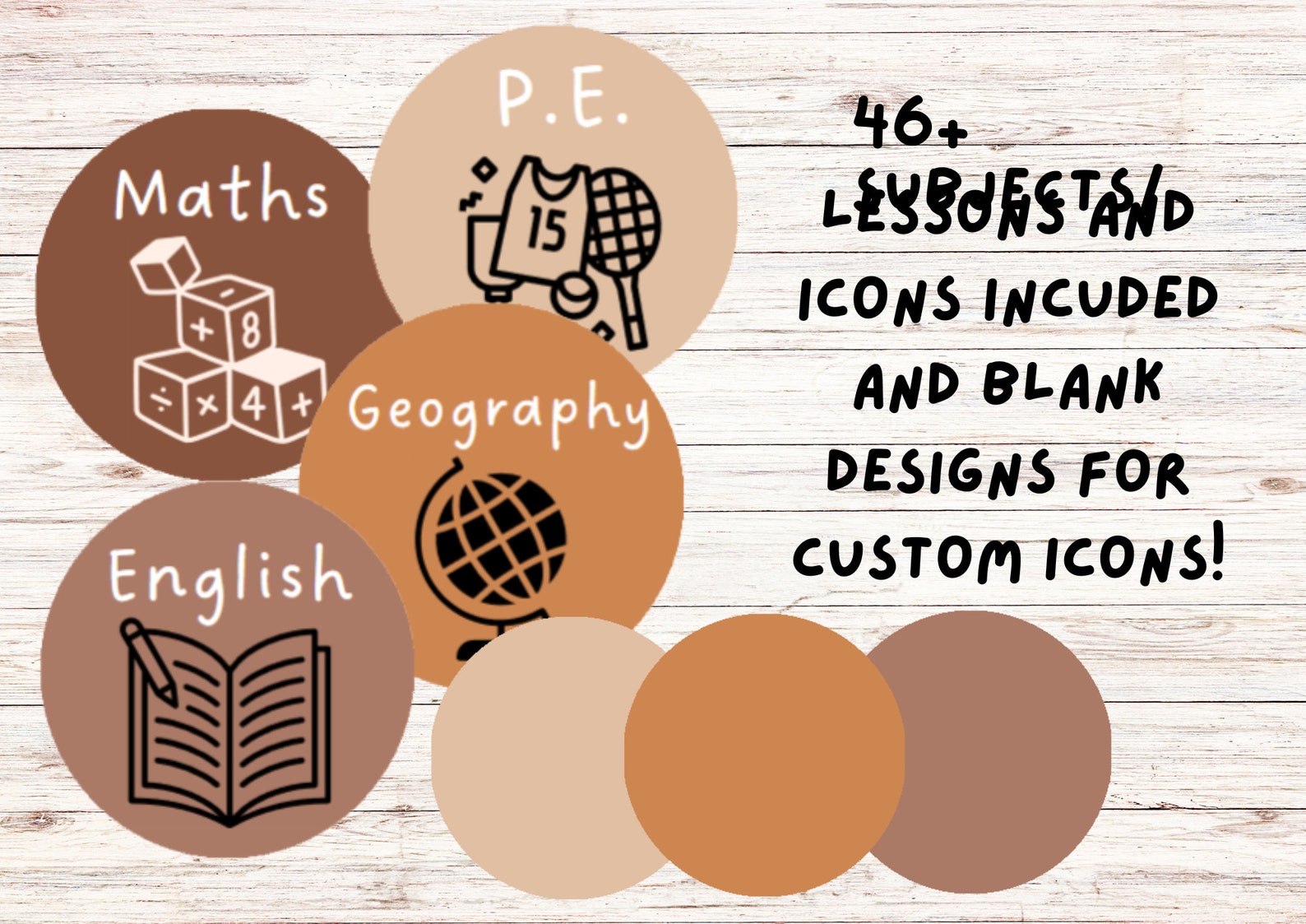 Neutral Visual Timetable Class Schedule Cards SEN Friendly Simple ...