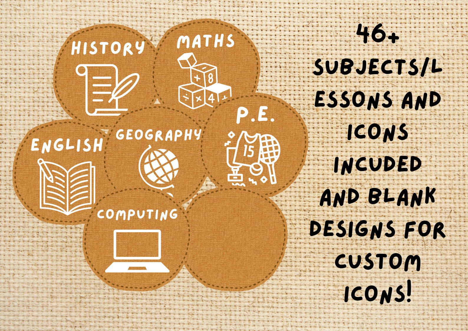 Hessian Visual Timetable Class Schedule Cards SEN Editable Aesthetic Neutral Classroom Class ...