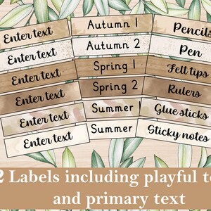 Wood Nature Theme Classroom Decor Bundle Editable Bulletin Board ...