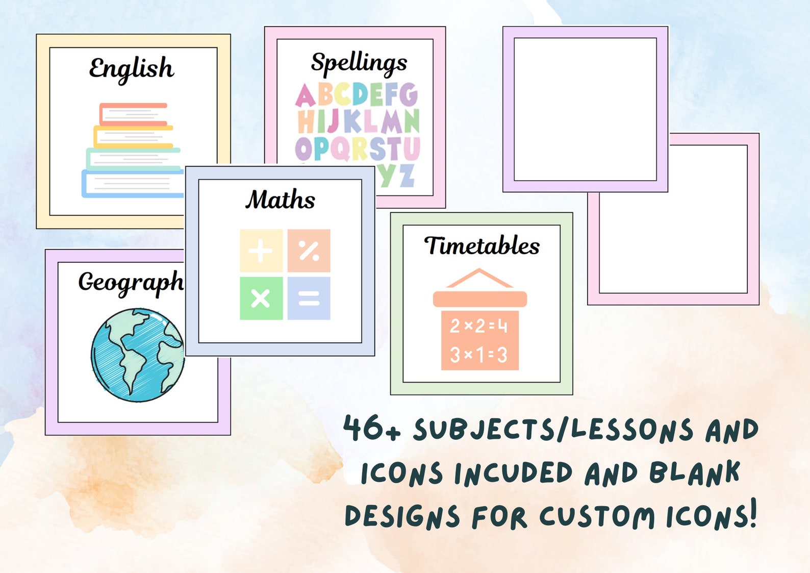 Editable Pastel Classroom Visual Timetable, Class Schedule Cards Decor ...