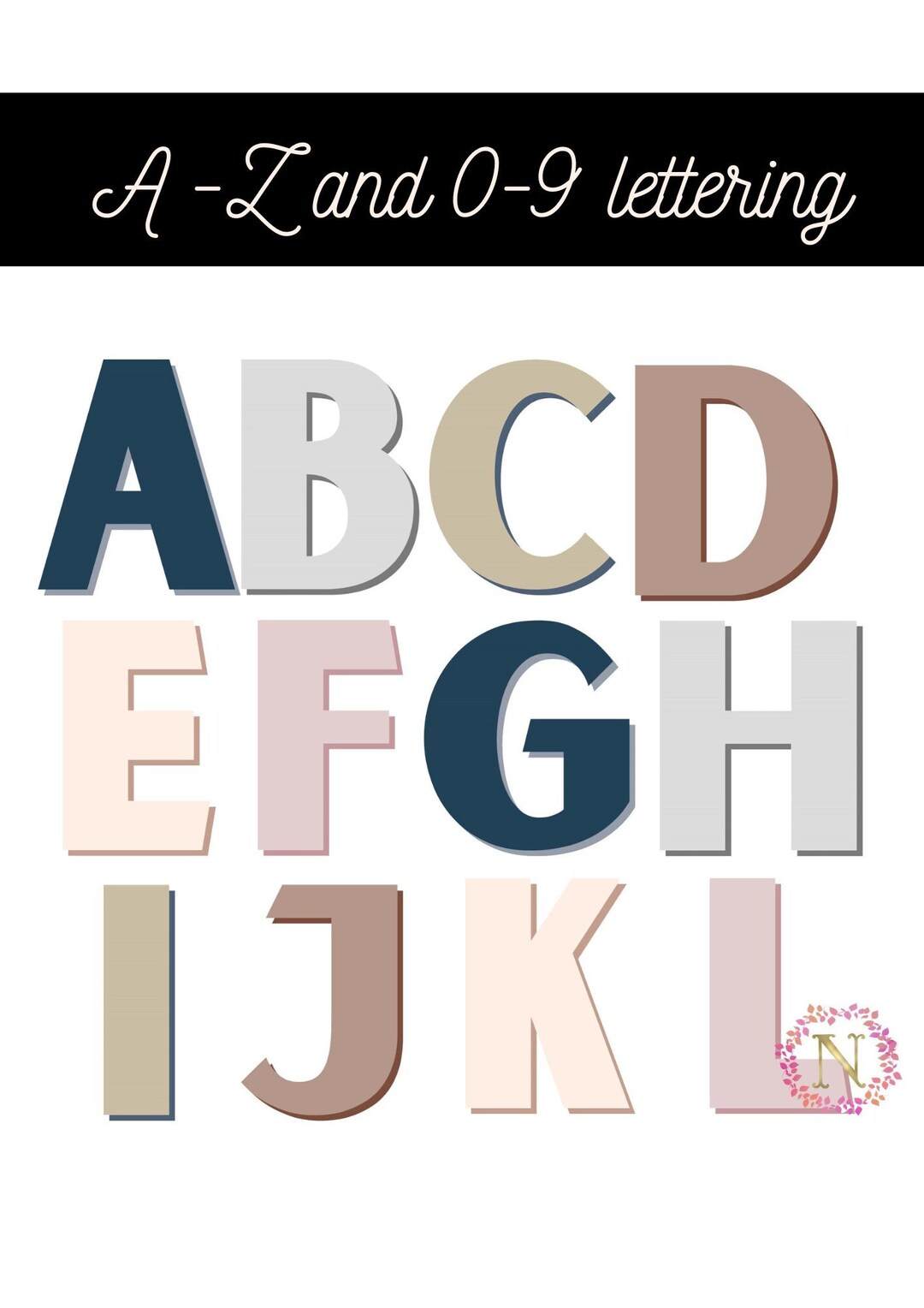 Neutral Lettering, Bulletin Board Letters, Boho Classroom Decor ...