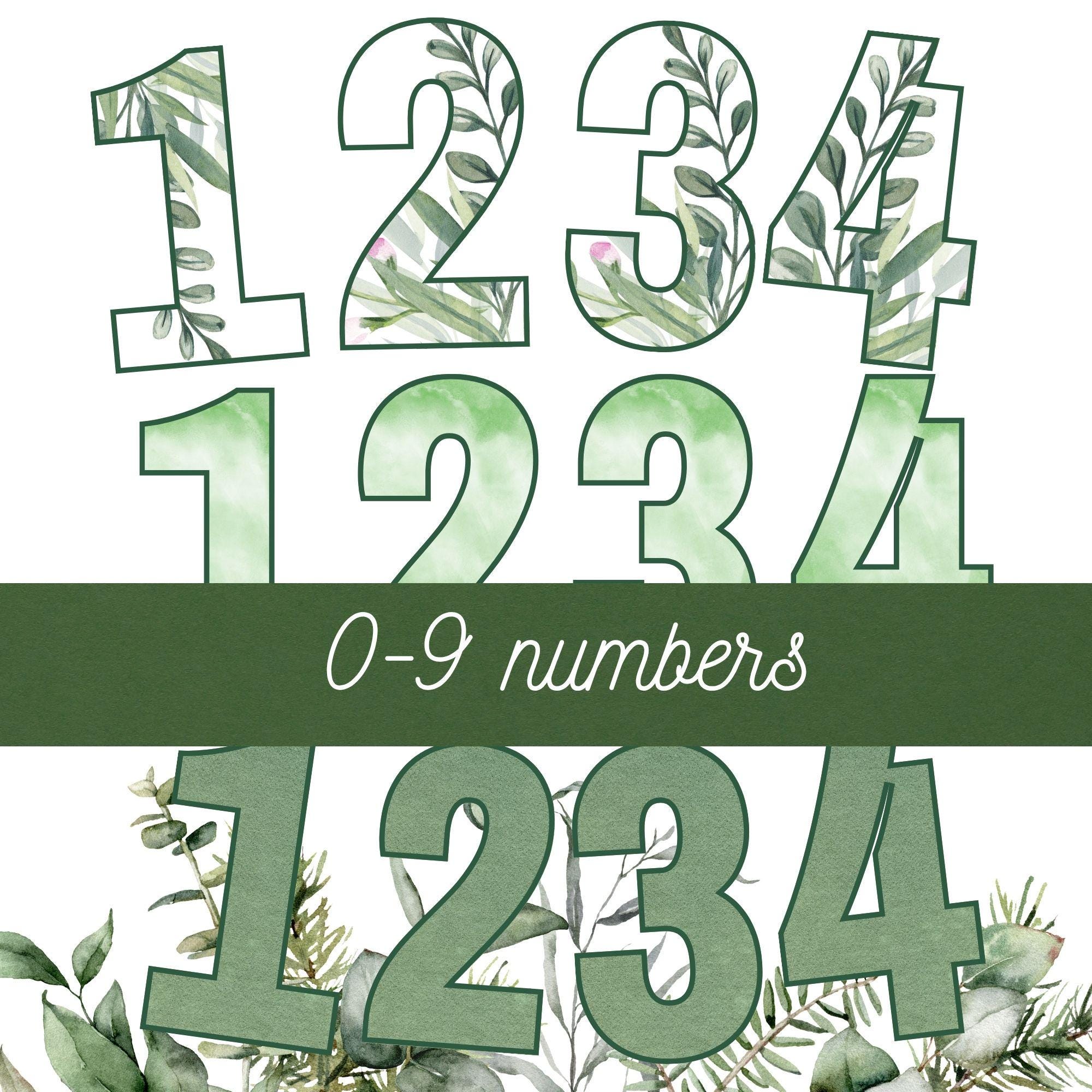 Botanical Bulletin Board Letters Leafy Nature Classroom Display Decor ...