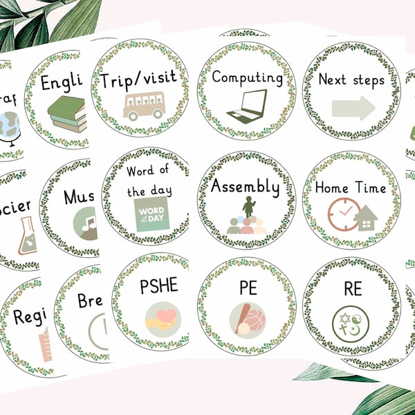 Wooden Schedule Cards - Etsy UK