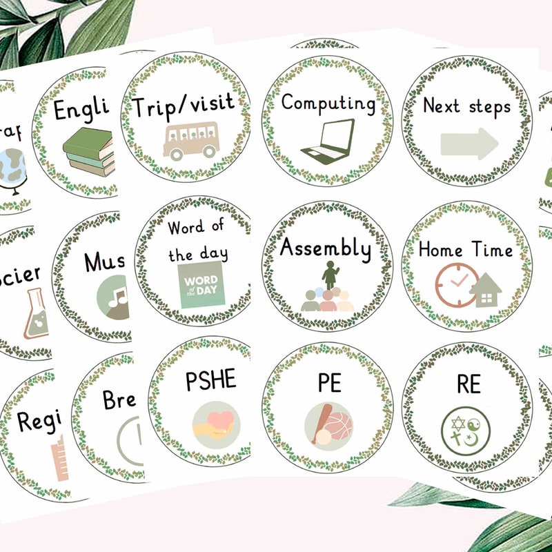 Wooden Schedule Cards - Etsy UK