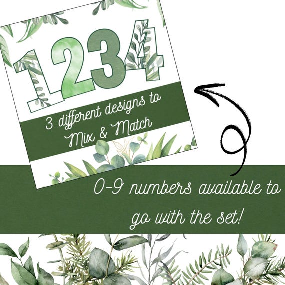Green Lettering Display
