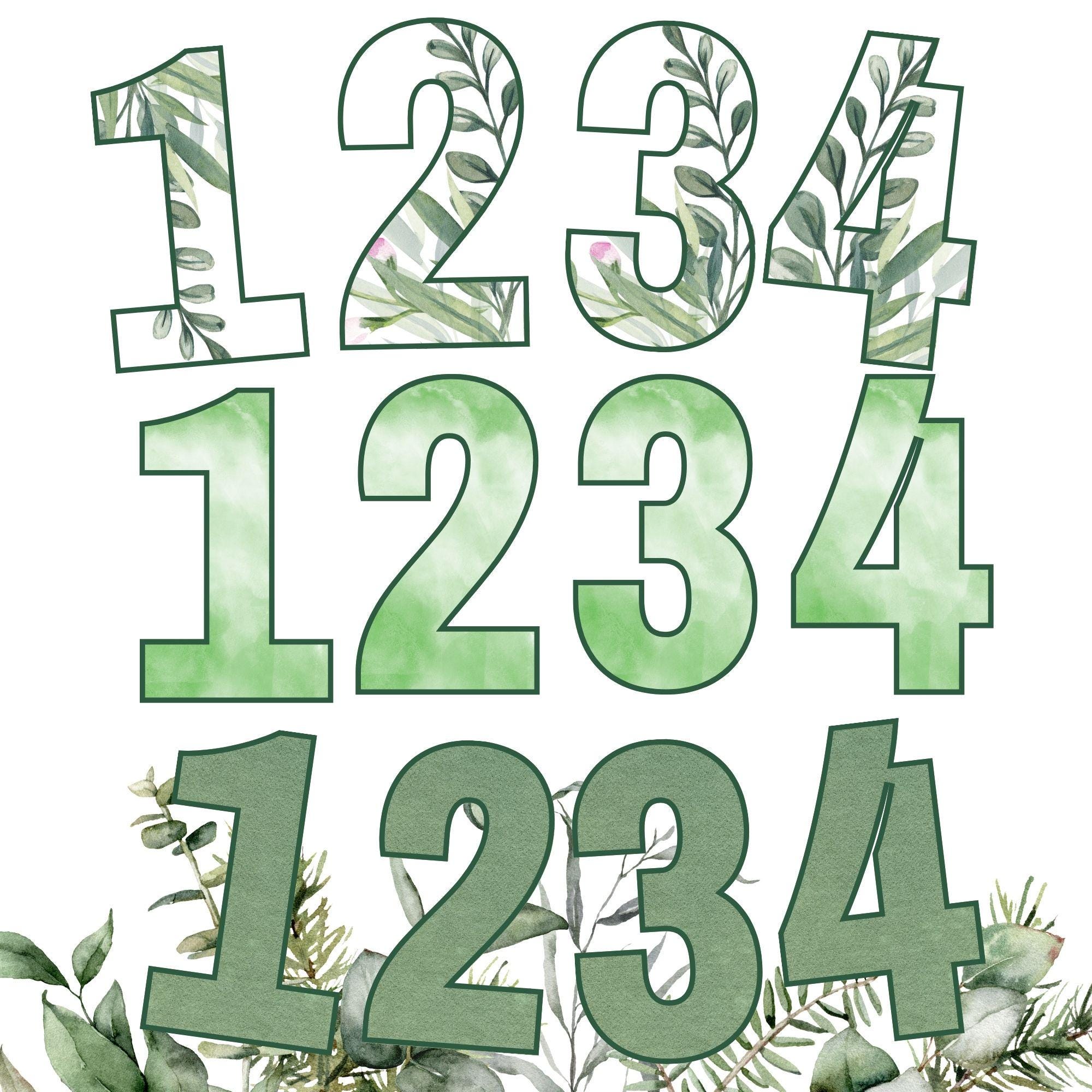 Botanical Bulletin Board Letters Leafy Nature Classroom Display Decor ...