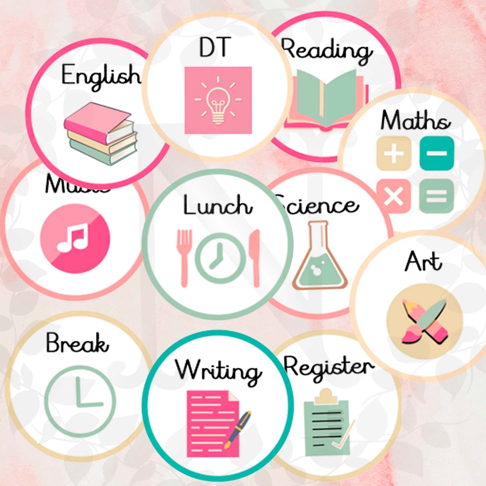 Editable Classroom Decor Visual Timetable Class Schedule Cards ...