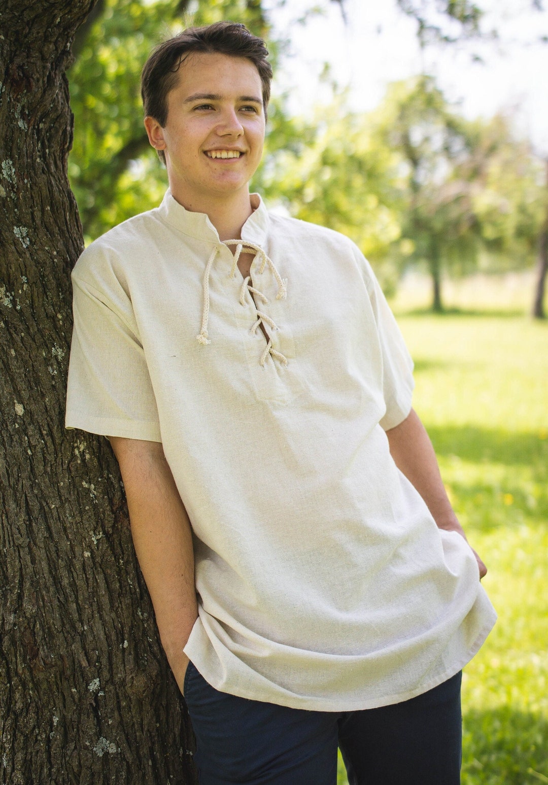 Short-sleeved Casual Shirt, Short-sleeved Shirt, Cotton Shirt, Men's ...