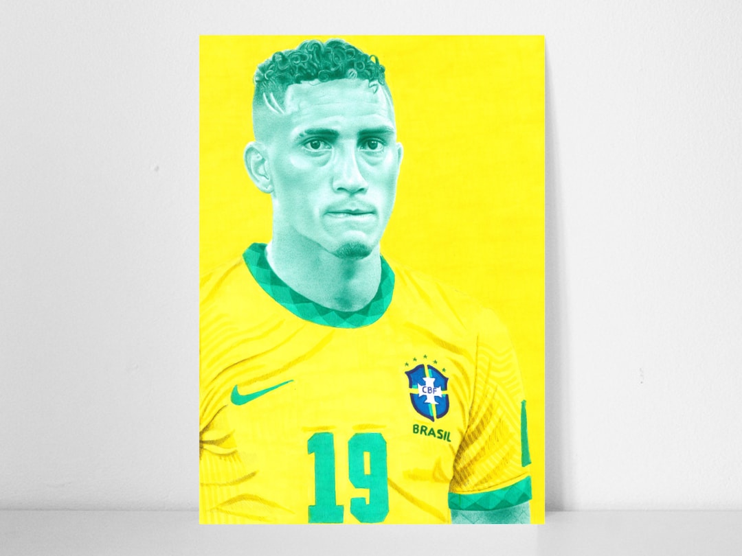 Raphinha Portrait A4 Signed Limited Edition Print - Etsy