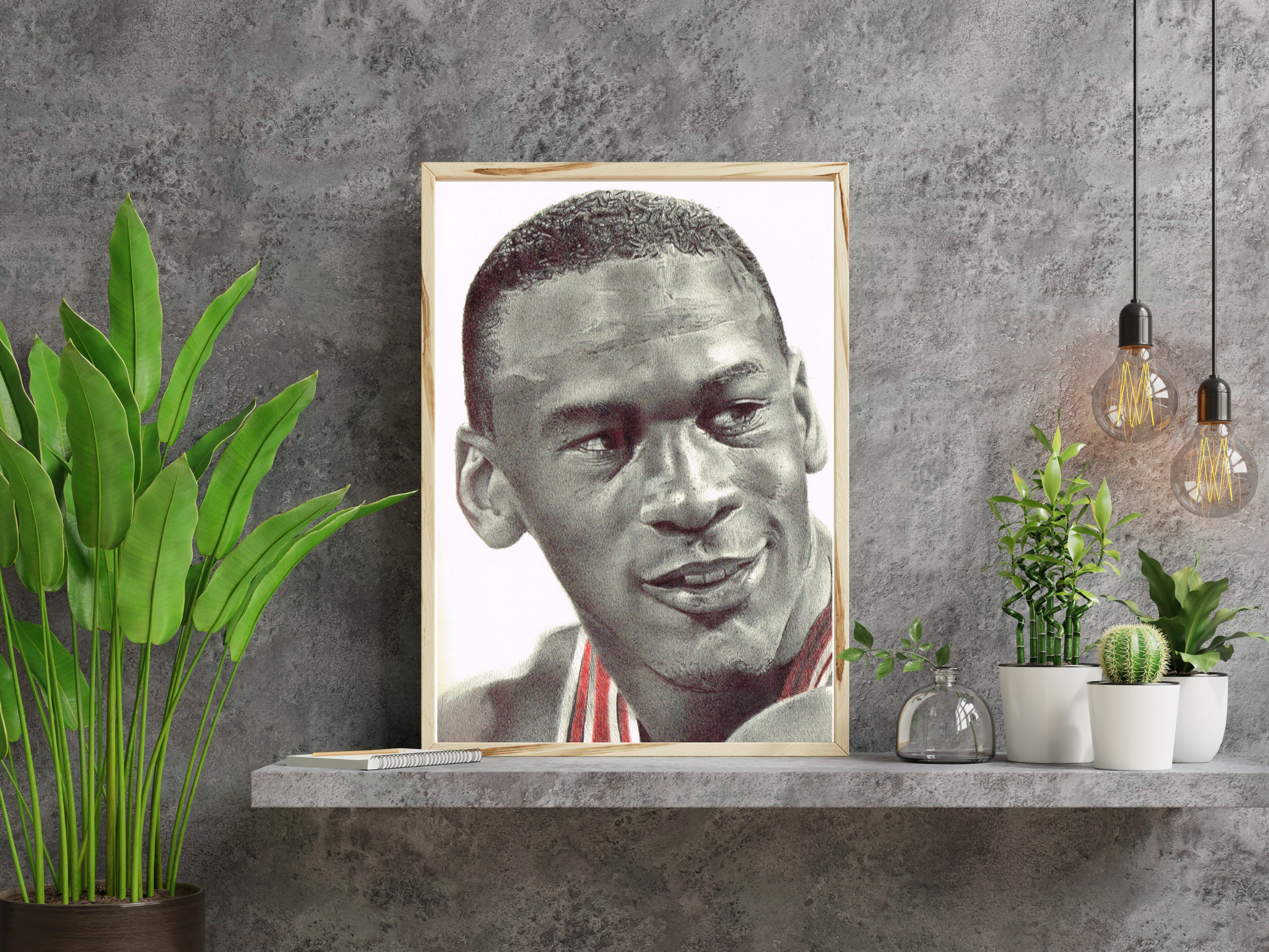 Michael Jordan Portrait A4 Signed Limited Edition Print - Etsy