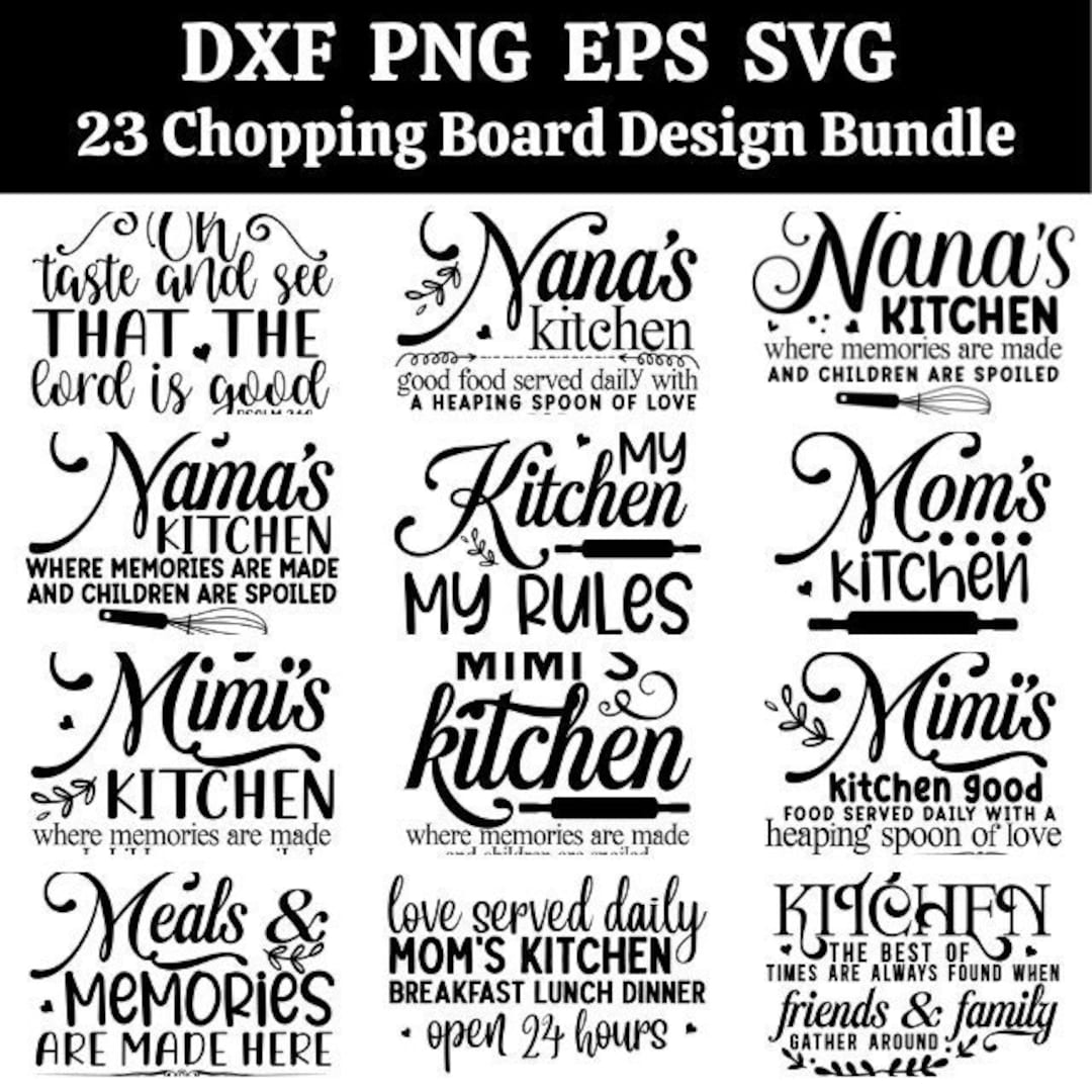 23 X Chopping Board Design Bundle Fully Customisable Perfect for ...