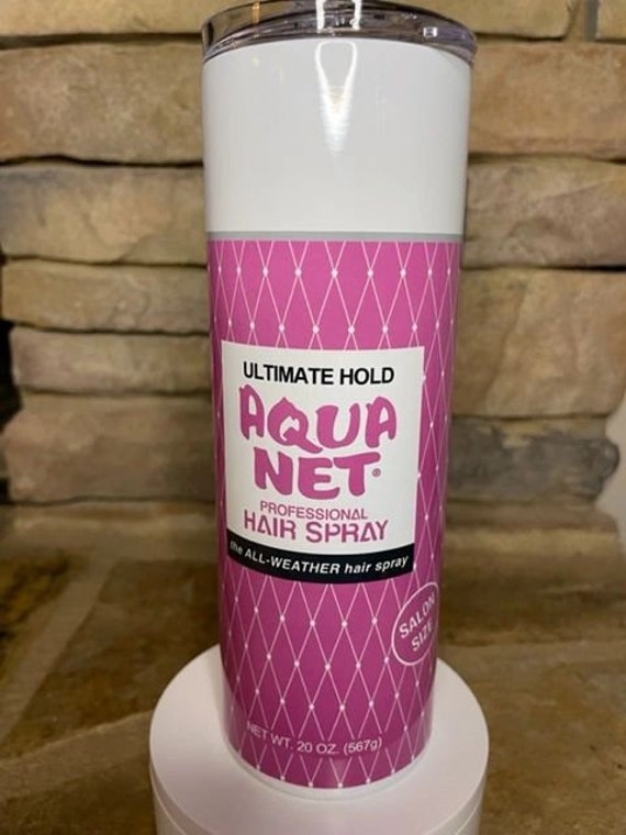 Aqua Net 80s Hairspray 20 Oz Stainless Steel Tumbler Etsy