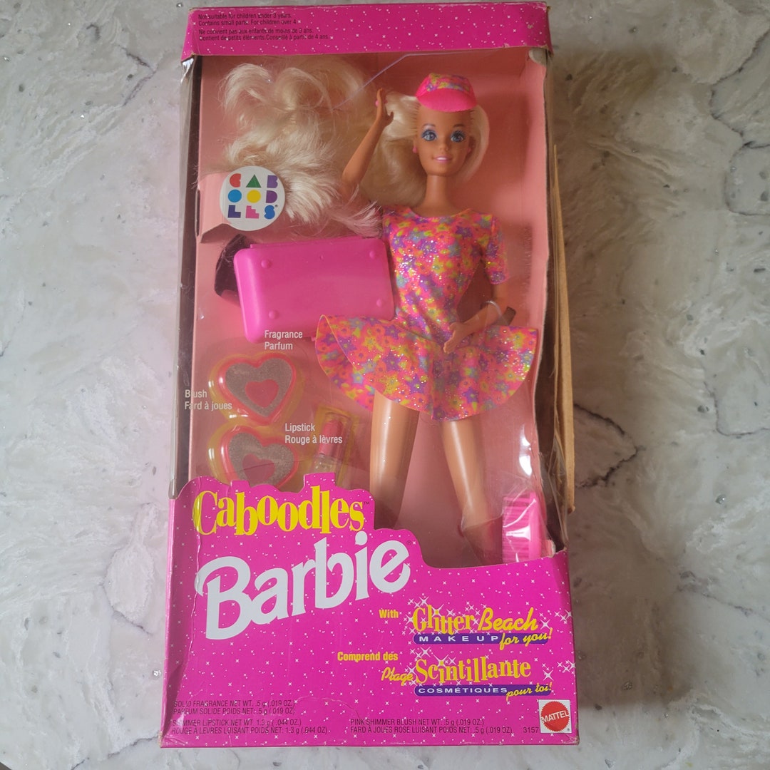 Caboodles Barbie With Glitter Beach Make Up - Etsy