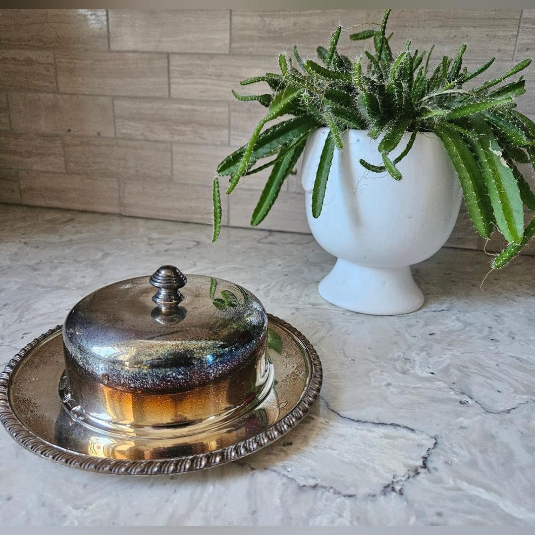 Vintage 3 Piece Coronet Silver Plated Jewellery,butter, Caviar Covered ...