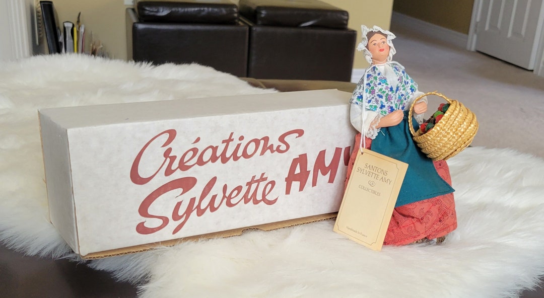 Creation Sylvette Amy Santons Woman With Basket of Vegetables - Etsy