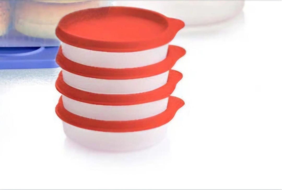 Set of 4 Tupperware 4-oz./140 Ml Little Wonders Bowls With Snap Lids - Etsy