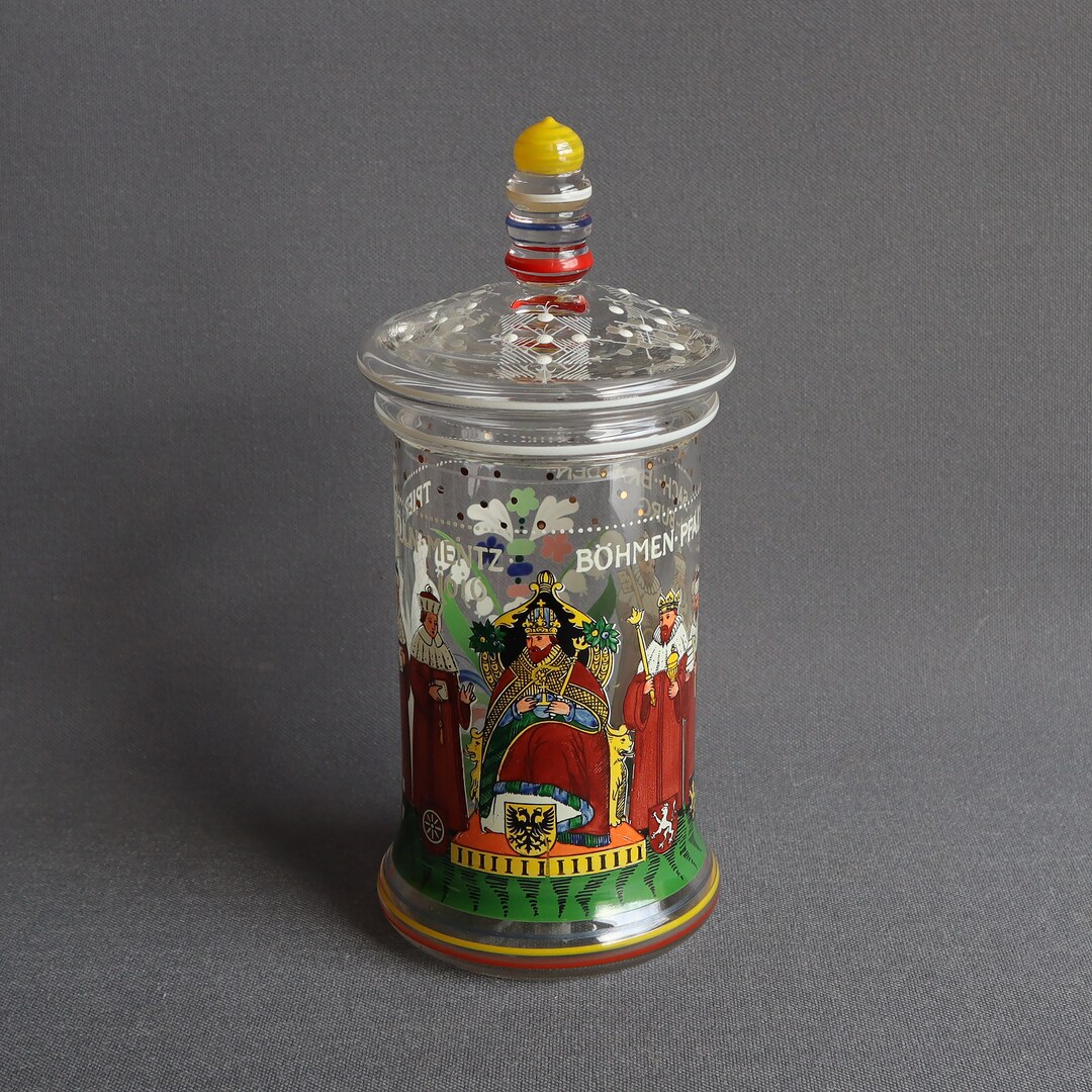 Fritz Heckert, Hand-painted Jar Designed by Oskar Jummel 1880-1883 - Etsy