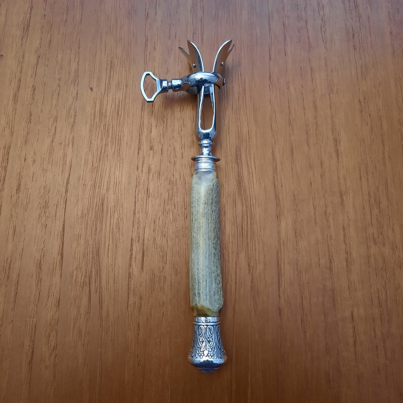 Ham Bone Clamp With Horn Handle Hallmarked Sheffield 1886 Stunning Item ...