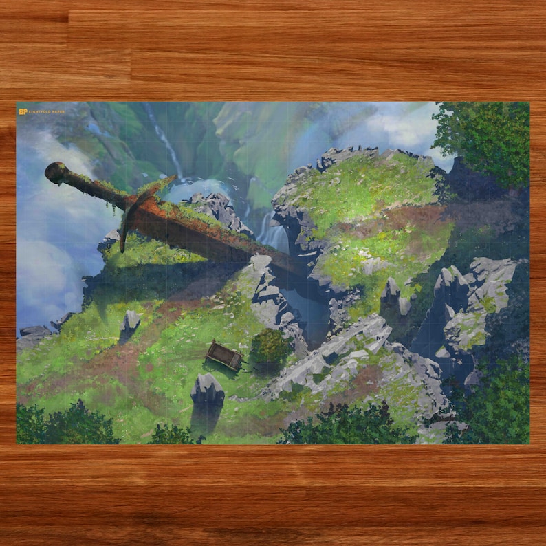 Dnd Battlemap Posters 5-pack 24x36 in Gridded Combat Maps for Dungeons ...