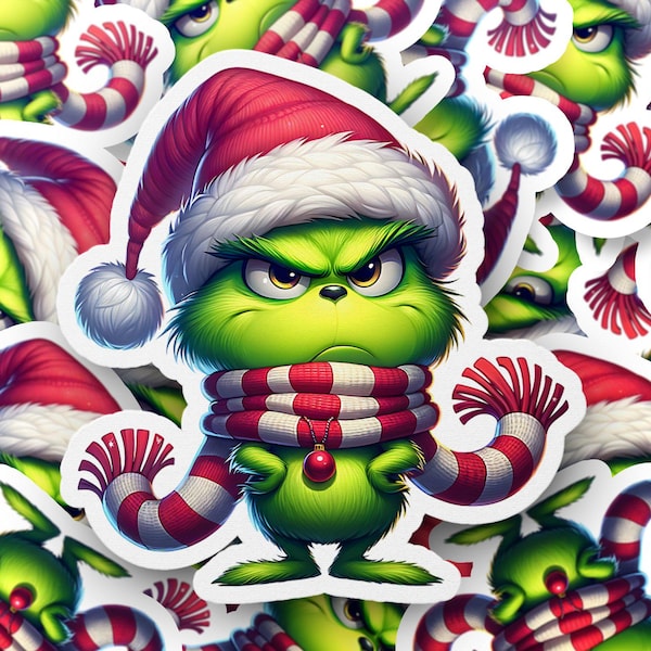 The Grinch Stickers - Etsy