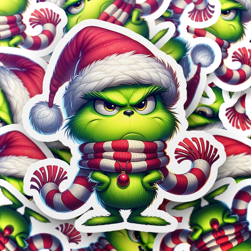 The Grinch Stickers - Etsy