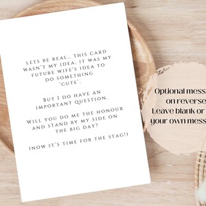 Personalised Photo Groomsman Proposal Card, Best Man Proposal, Grooms ...
