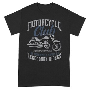 Motorcycle Club Graphic T-shirt, Legendary Riders Design Tee, Superior ...