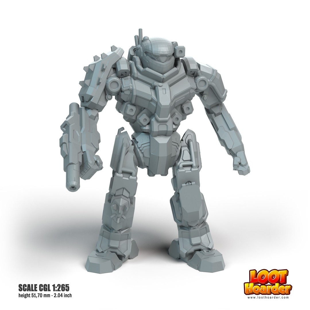 Battletech Miniatures Black Knight BL6-KNT Mechwarrior - Etsy