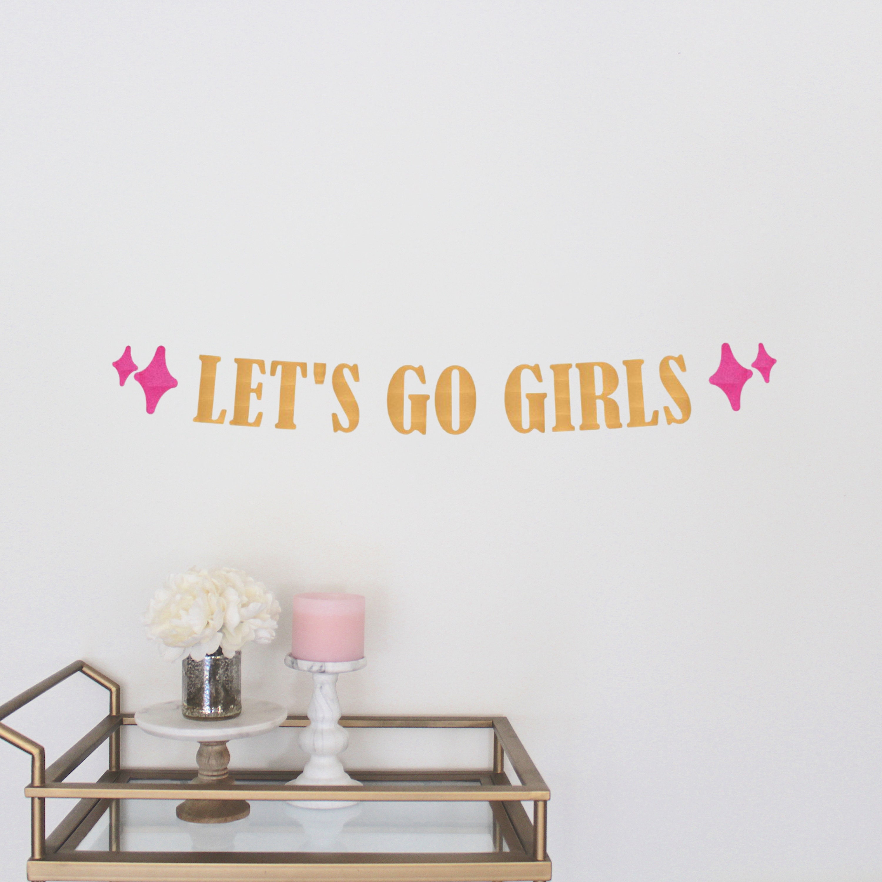 Party Banner, Let’s Go Girls Banner, Birthday Banner, Bachelorette ...