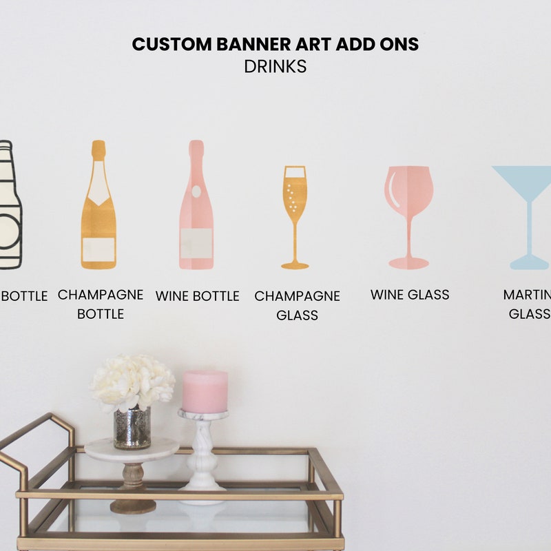 Champagne Banner - Etsy