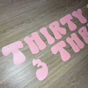 30th Birthday Banner, Thirty Flirty & Thriving, 30th Birthday Party ...