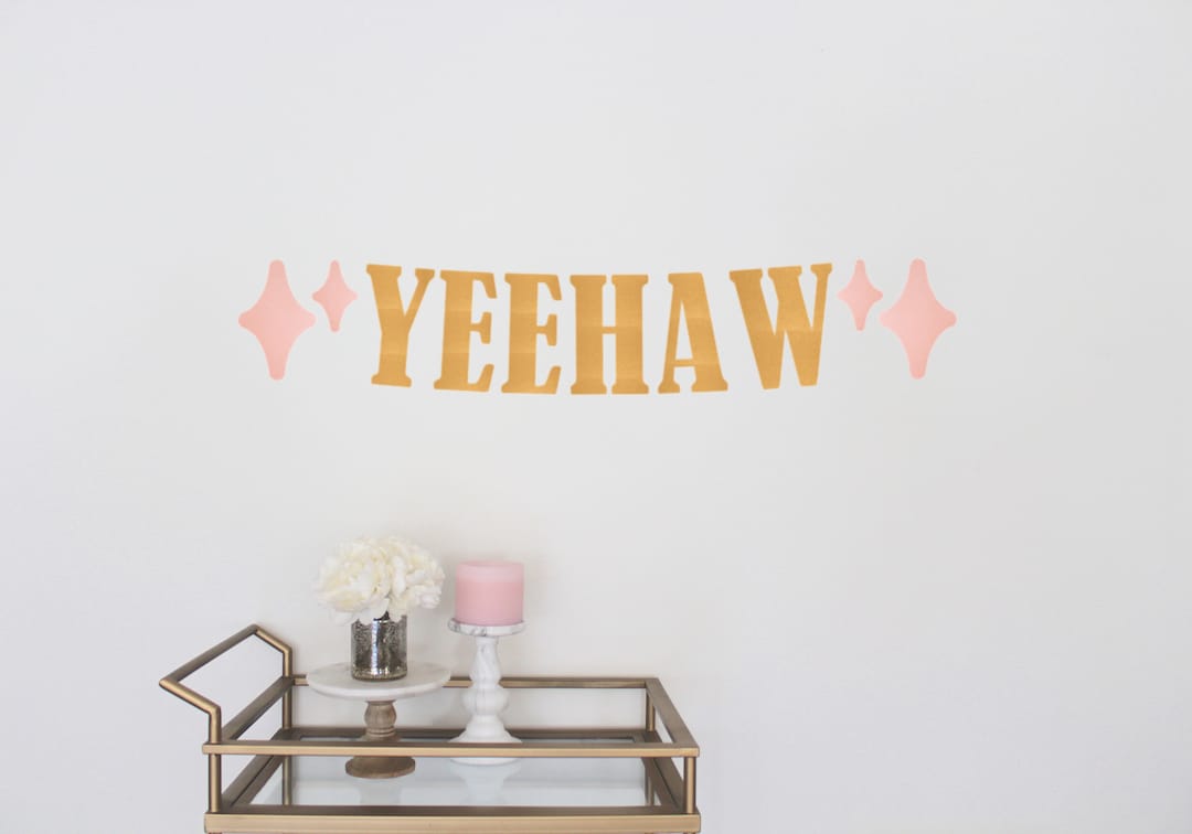 Party Banner Yeehaw Banner Birthday Banner Bachelorette - Etsy