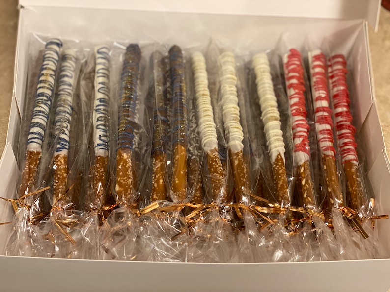 Chocolate Covered Pretzels and Rice Krispies Treat Box - Etsy