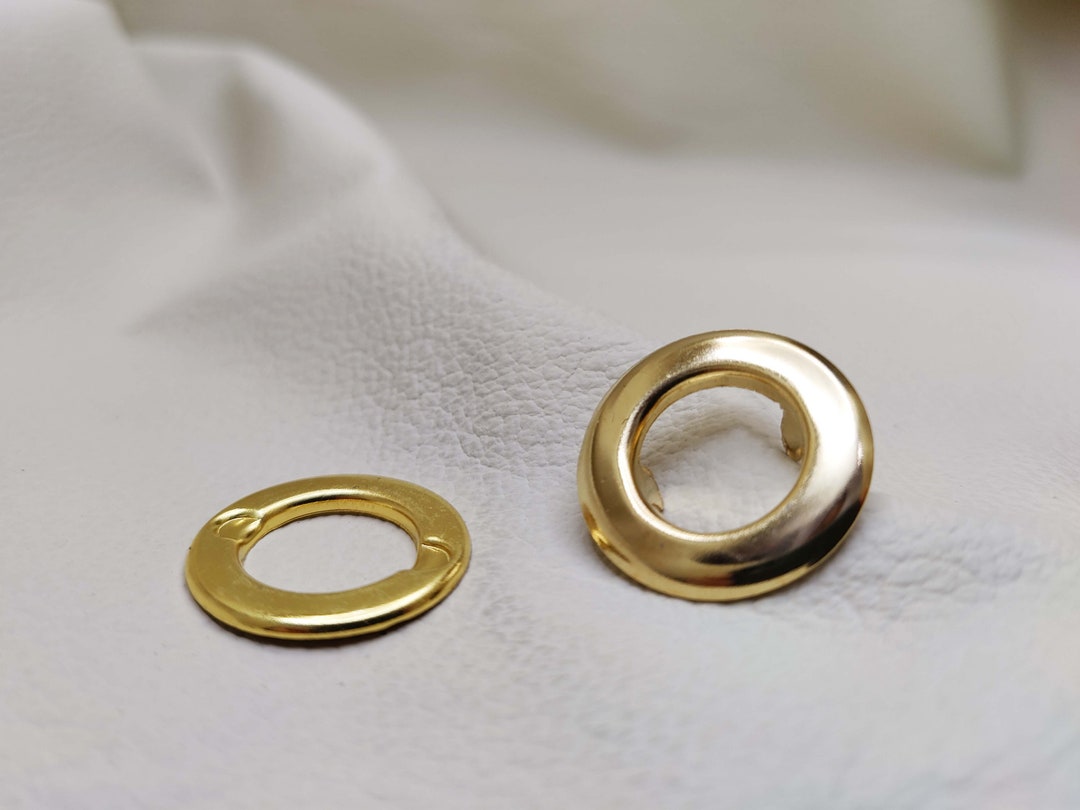 GOLD EYELETS- With Prongs - 15mm (pack of 2) - Bag Making Hardware ...