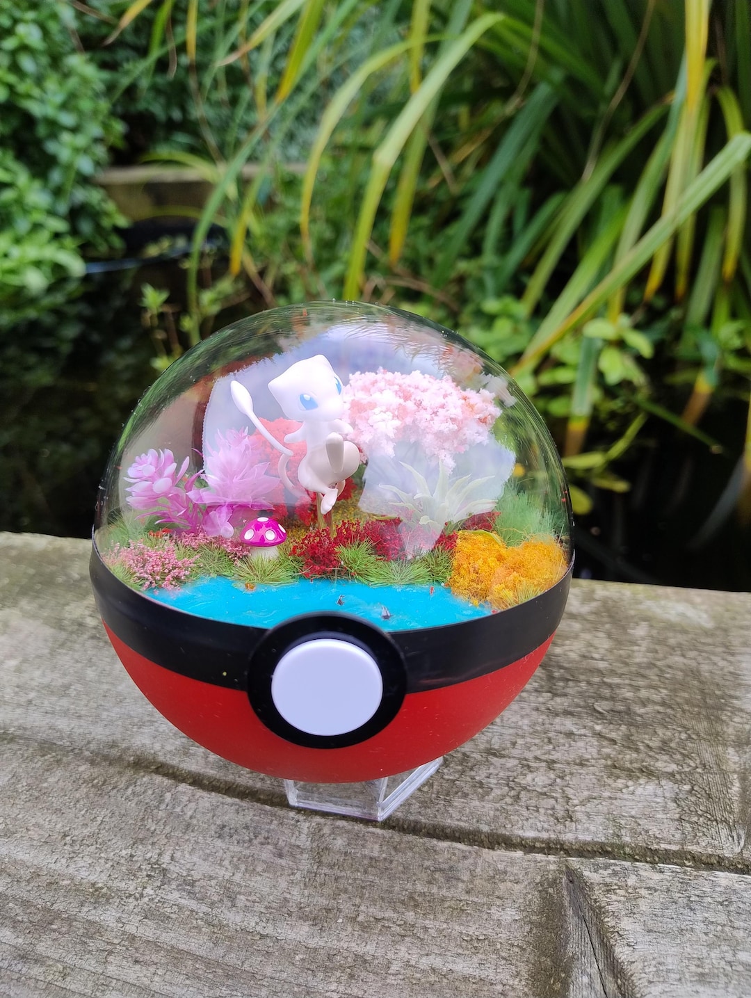 Mew Handmade Pokémon Pokeball Terrarium. Pokemon , Pokeballs , Geeky ...