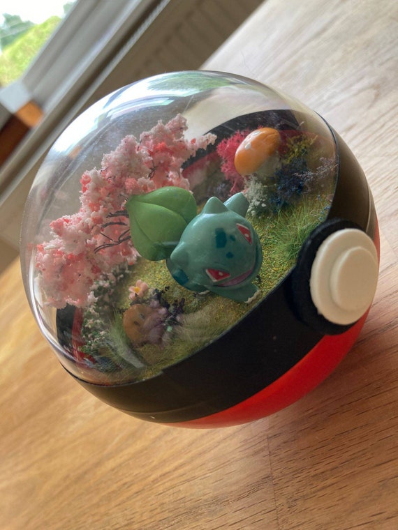 Bulbasaur Handmade Pokémon Pokeball Terrarium. Pokemon - Etsy UK