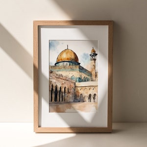 Al-aqsa Mosque, Dome of Rock, Old Architecture, Jerusalem, Palestine ...
