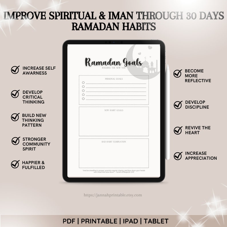 Ramadan Journal, Ramadan Planner, Quran Trackers, Salah Trackers ...