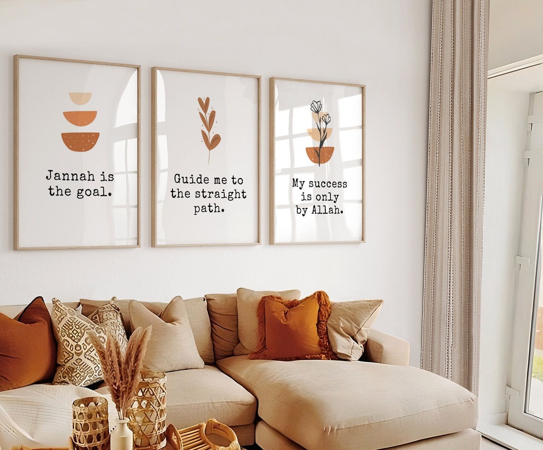 Islamic Wall Art, Muslim Home Decor, Dua Collection, Boho Wall Art ...