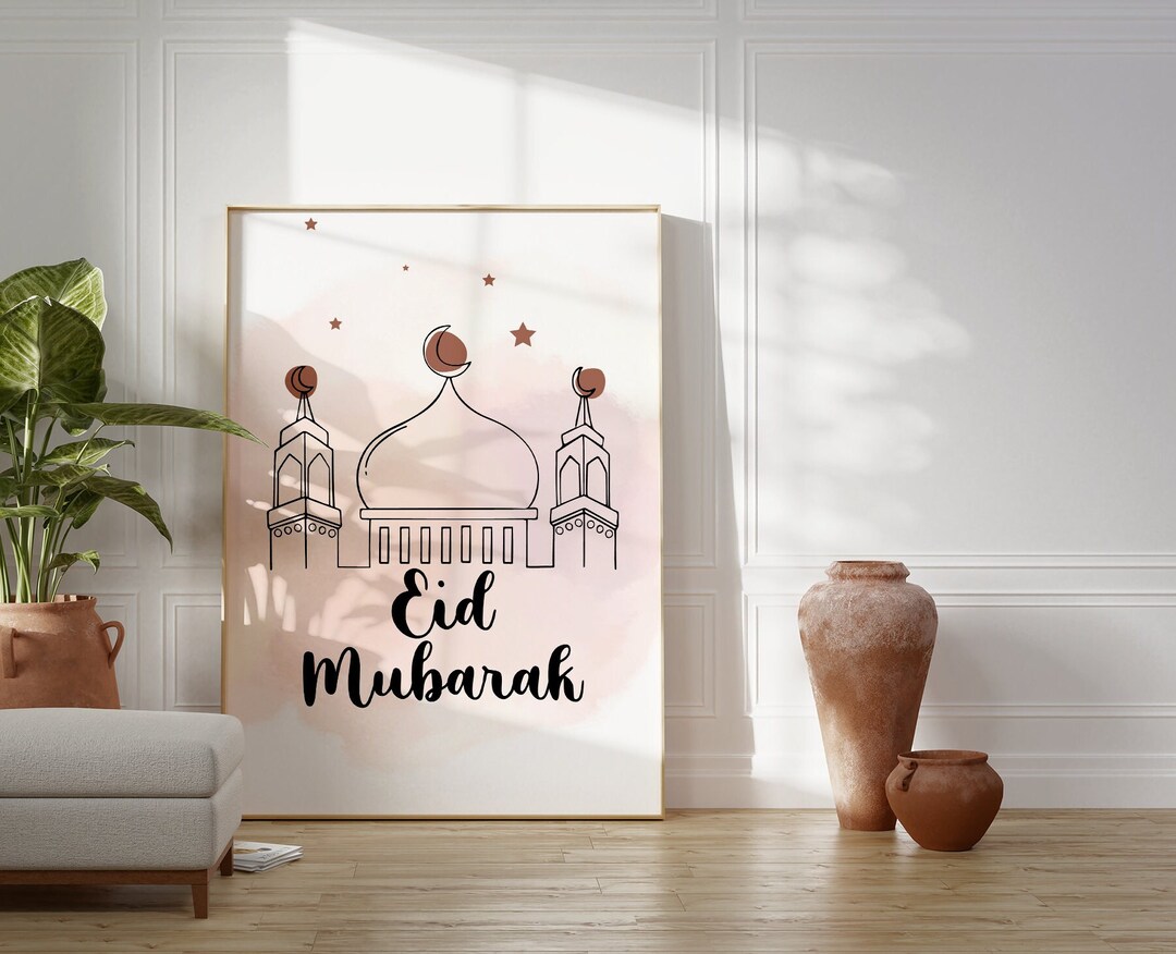 Eid Wall Art, Islamic, Decor, Modern, Muslim Printable,boho, Ramadan ...