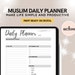 Muslim Daily Planner, To-do List, Muslim Habits, Goal Tracker, Prayer ...