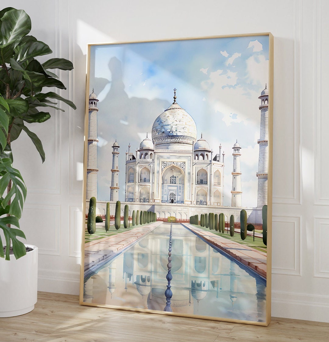Taj Mahal Print, Old Architecture, India, Agra, UNESCO Heritage, Muslim ...