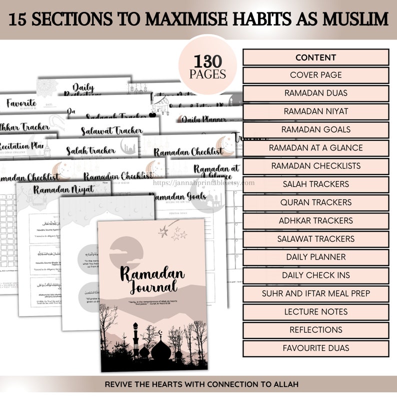 Ramadan Journal, Ramadan Planner, Quran Trackers, Salah Trackers ...