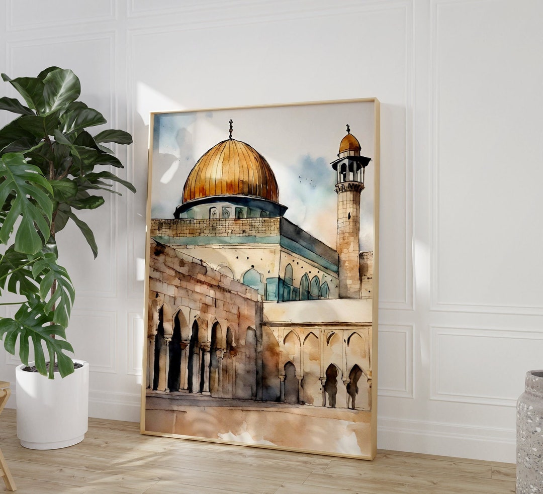 Al-aqsa Mosque, Dome of Rock, Old Architecture, Jerusalem, Palestine ...
